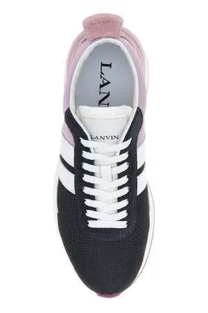 LANVIN Multicolor Fabric And Mesh Sneakers