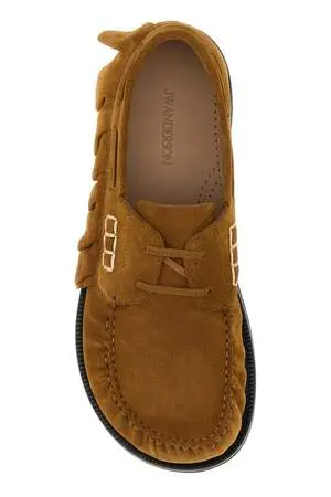 JW Anderson Camel Suede Loafers
