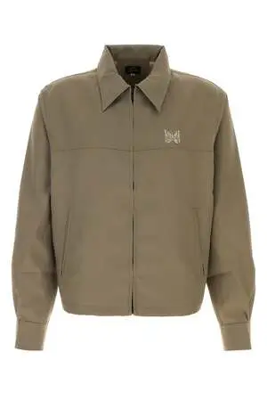 Needles Dove Gabardine Jacket With Embroidered Logo