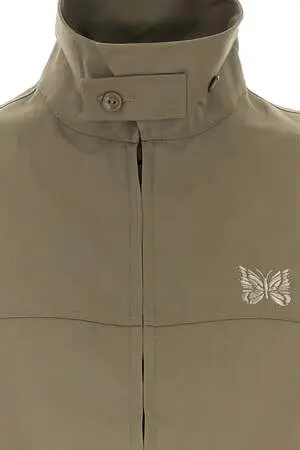 Needles Dove Gabardine Jacket With Embroidered Logo
