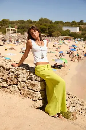 Free People Sandshell Linen Kayla Convertible Maxi Skirt - Leafed Lime
