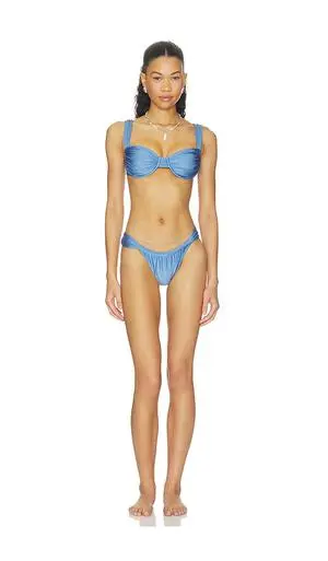 Faithfull The Brand Andez Bikini Bottom In Blue