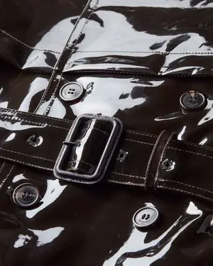 Saint Laurent Patent Trench Coat