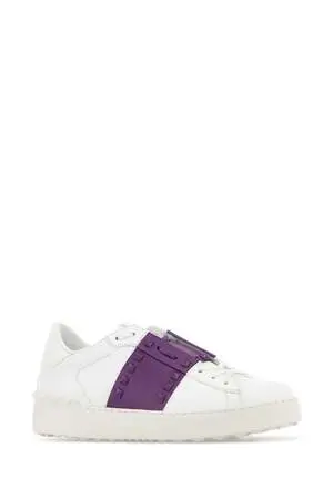 Valentino Garavani Leather Rockstud Untitled Sneakers