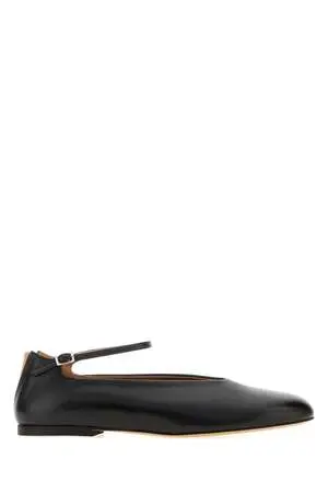 JIL SANDER Nappa Leather Elyss Ballerinas - Black