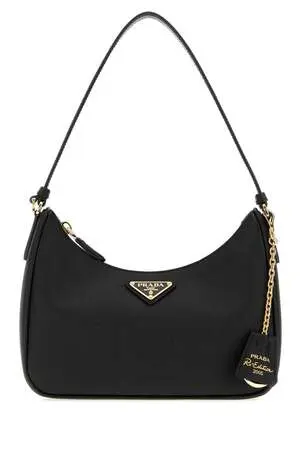 Prada Leather Re-edition 2005 Shoulder Bag - Black