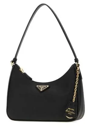 Prada Leather Re-edition 2005 Shoulder Bag - Black