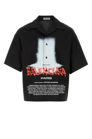 Balenciaga Poplin Shirt - Black