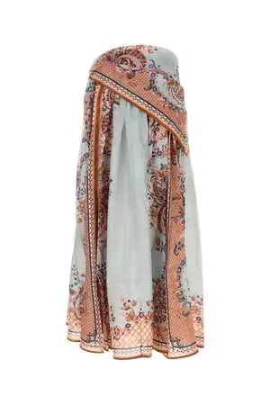 Zimmermann Printed Silk Aster Skirt