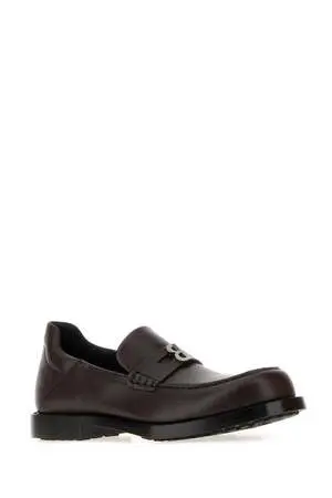 Balenciaga Leather Loafers With Horsebit Detail