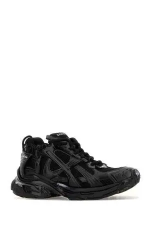 Balenciaga Mesh And Rubber Runner Led Sneakers