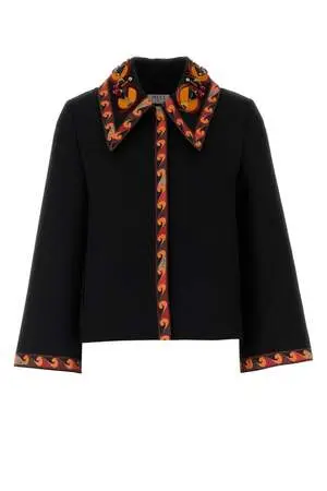 Emilio Pucci Emilio Gabardine Blazer - Black