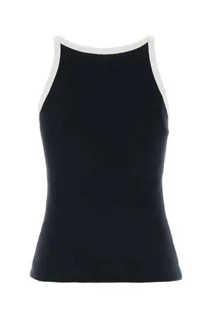 Prada Navy Cotton Tank Top