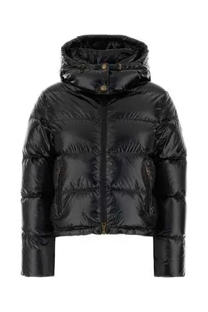 Moncler Nylon Hooded Down Jacket - Black