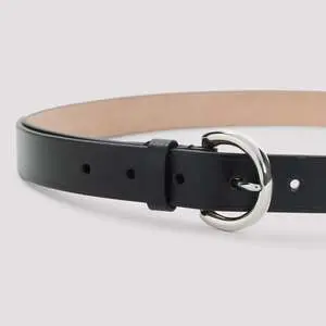 Phoebe Philo Round Buckle Leather Belt