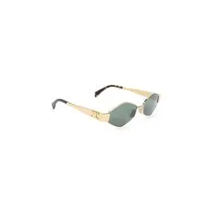 Celine CELINE Triomphe Sunglasses Silver