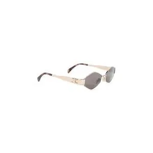 Celine CELINE Triomphe Sunglasses Silver