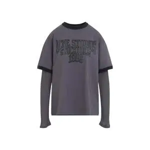 Acne Studios Acne Studios Long-Sleeve Layered T-Shirt Gray