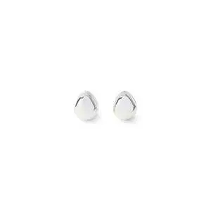Phoebe Philo Pebble Studded Earrings - Silver