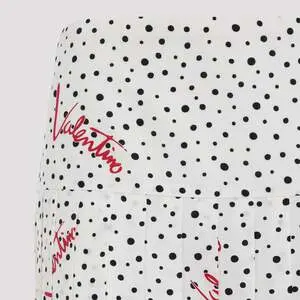 Valentino Garavani Plissé Bollicine Midi Skirt - Multicolor