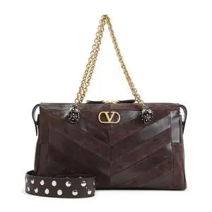 Valentino Garavani Medium Panthea Shoulder Bag - Brown
