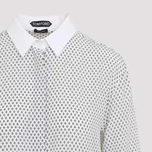 TOM FORD Multi Argyle Printed Silk Shirt