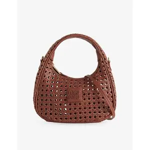 Miu Miu Wander Woven Leather Top-handle Bag - Rovere