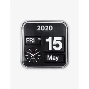 KARLSSON Big Flip Wall Clock - Silver