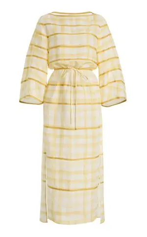 Rosie Assoulin Ribbon Caftan Dress - Yellow