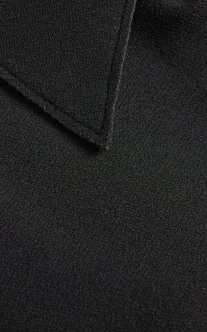 BIRROT Lay3 Point Collar Crepe Jacket