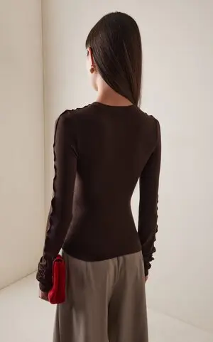 BIRROT Line Poplin Cardigan