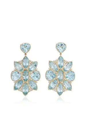 Jamie Wolf 18k Yellow Gold Marquis And Pear Shaped Multi-stone Earrings