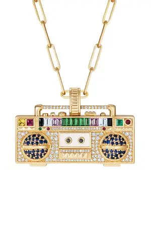 NEVERNOT Feel The Rhythm 14k Yellow Gold Necklace - Multi