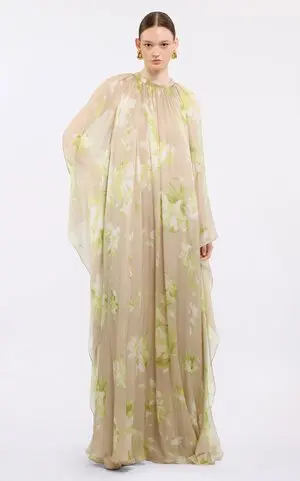 Elie Saab Silk-chiffon Caftan