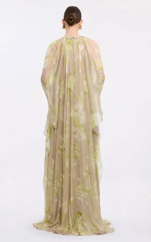 Elie Saab Silk-chiffon Caftan