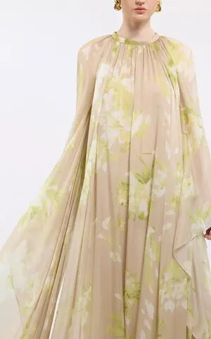 Elie Saab Silk-chiffon Caftan
