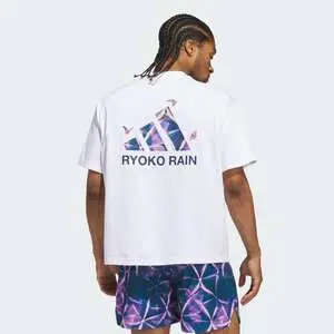 Adidas Ryoko Rain Stadium Light Graphic Tee - White