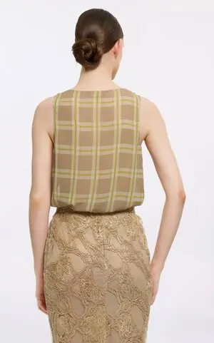 Elie Saab Silk Tank Top