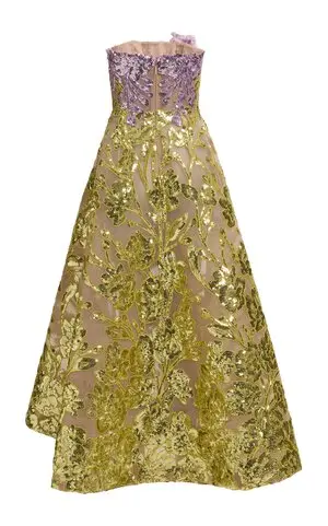 Elie Saab Embroidered Sequined Gown
