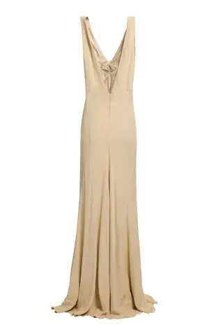 Elie Saab Floral-embellished Maxi Dress