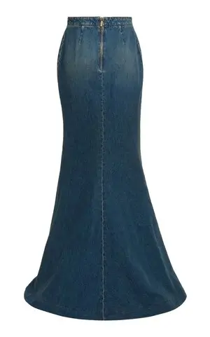 Elie Saab Denim Maxi Skirt