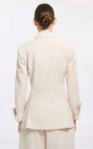 Elie Saab Double-breasted Wool-blend Jacket