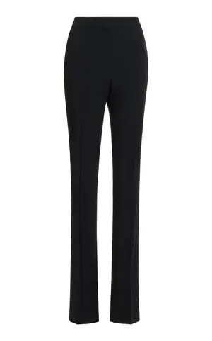 Elie Saab Mid-rise Straight-leg Envers Silk Pants - Black