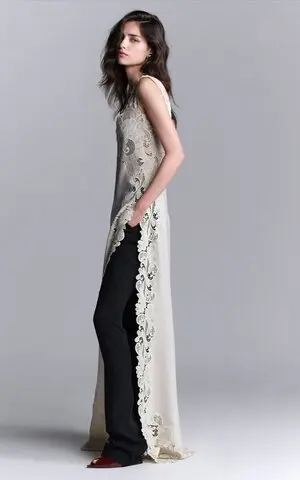 Elie Saab Mid-rise Straight-leg Envers Silk Pants - Black