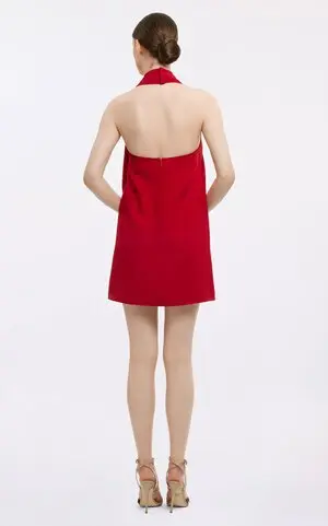 Elie Saab Scarf Draped Mini Dress