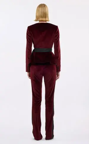 Elie Saab Bow-belt Velvet Jacket