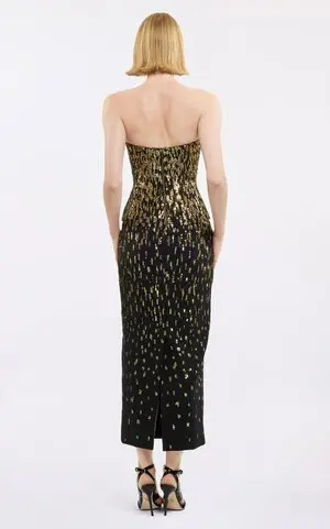 Elie Saab Sequined Strapless Corset