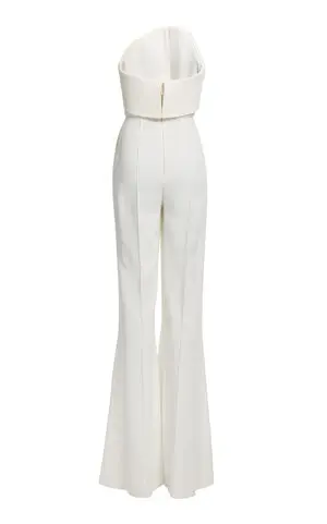 Elie Saab Asymmetrical Fold Over Top Jumpsuit