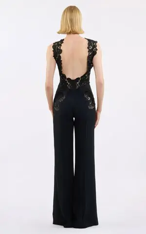 Elie Saab Lace-top Jumpsuit