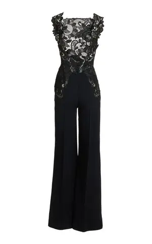 Elie Saab Lace-top Jumpsuit